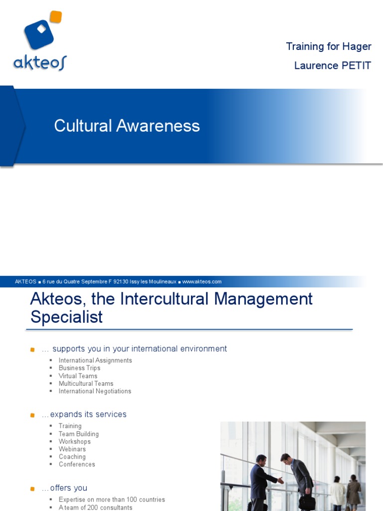 Cultural Awareness 291018 Handouts PDF | PDF | Communication | Reason