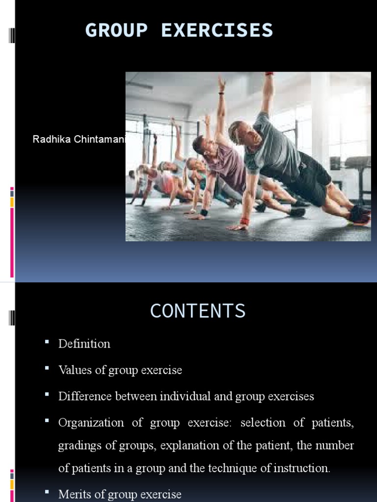 Groupexercise 200404093424 | PDF | Physical Therapy | Weight Training