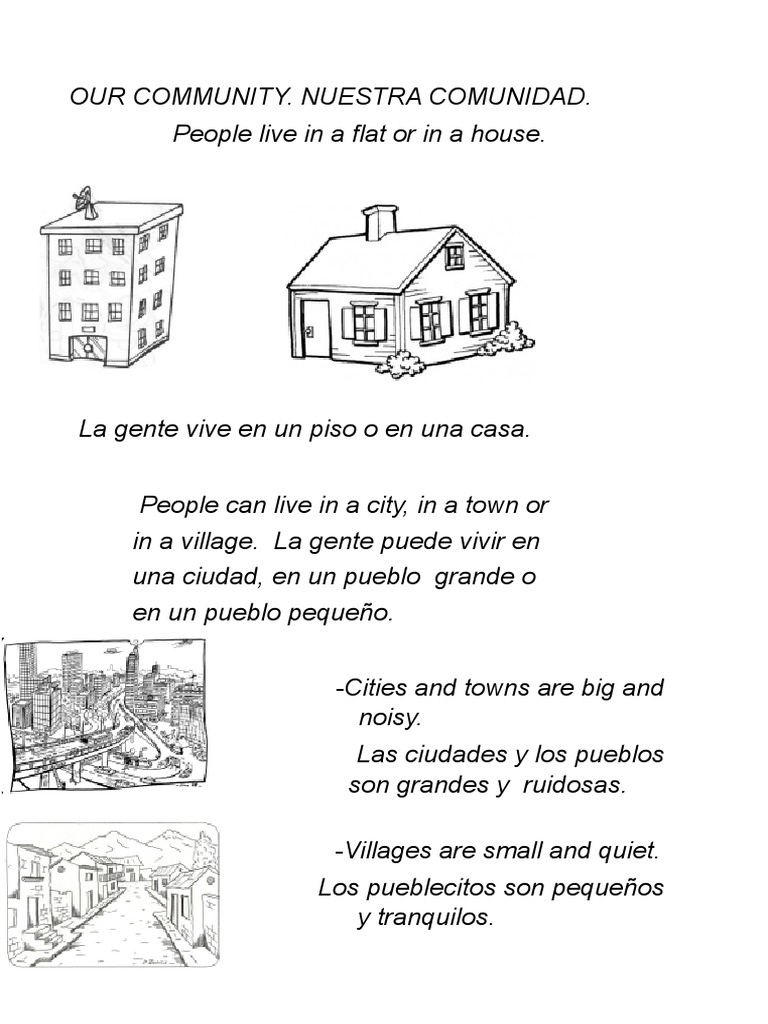 Vida en la Comunidad: Ciudades y Pueblos | PDF
