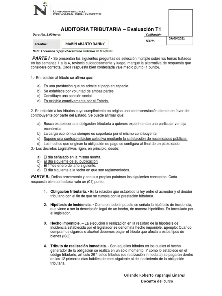 Exámen T1 | Descargar gratis PDF | Pagos | Gobierno