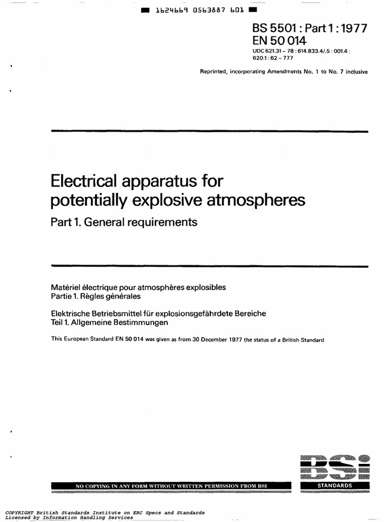 BS5501 1 | PDF | Screw | Electromagnetism