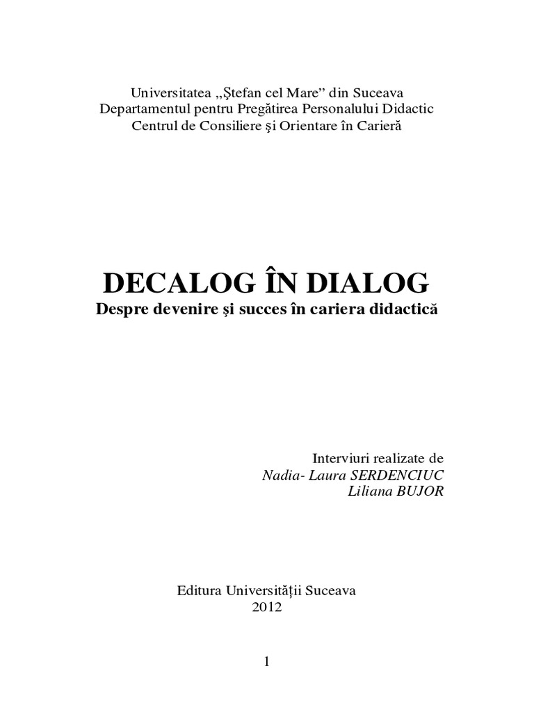 Decalog in Dialog | PDF