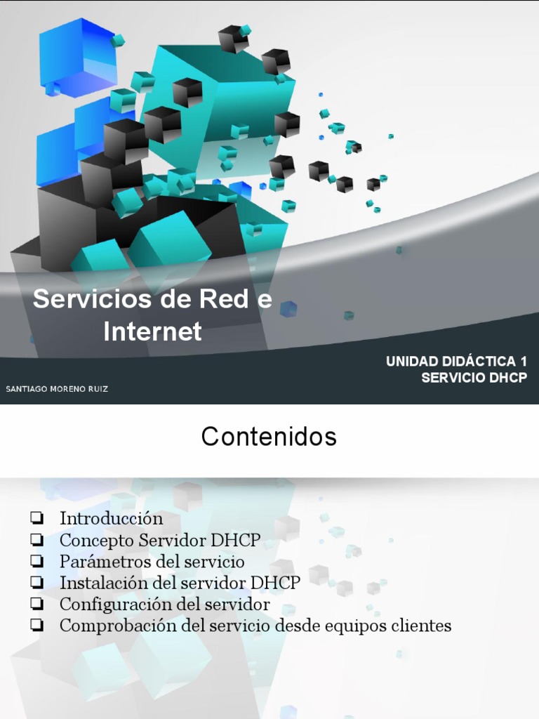 El Servicio DHCP (Transparencia Teorã A) | PDF | Dirección IP | Protocolos de internet