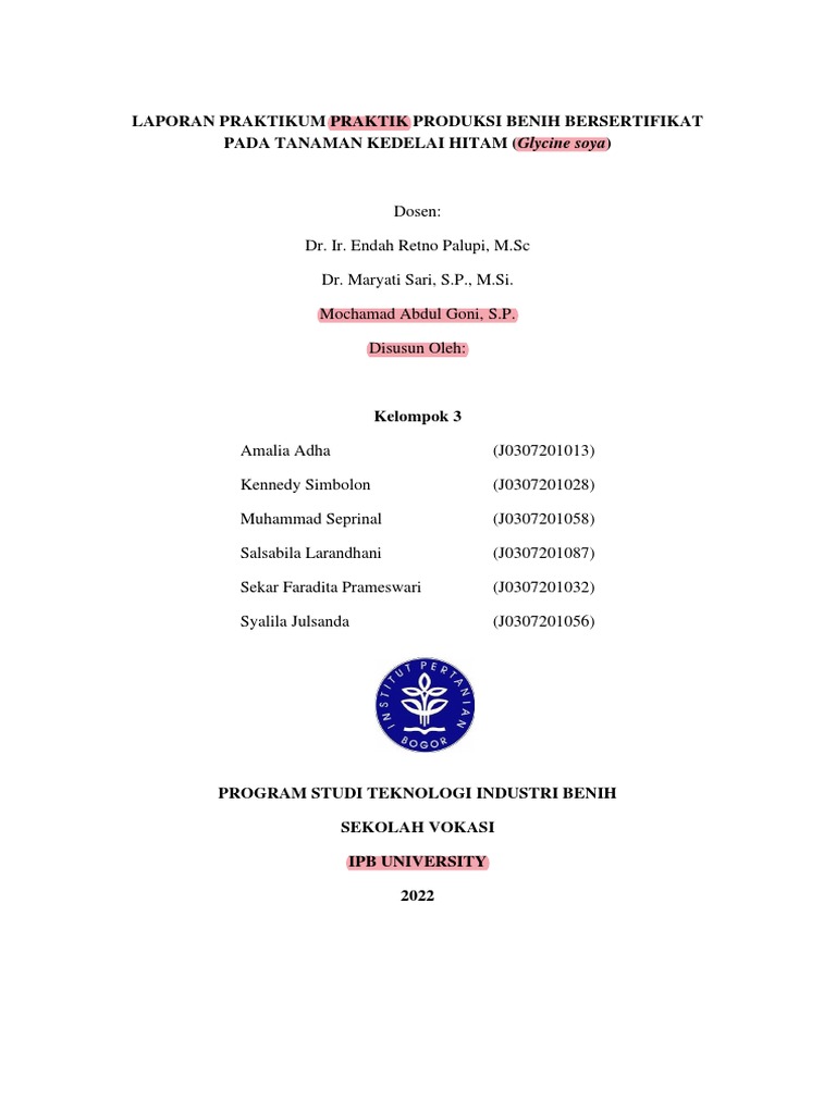 Kelompok 3 - Laporan Akhir Sementara PPBB | PDF | Kesehatan Holistik