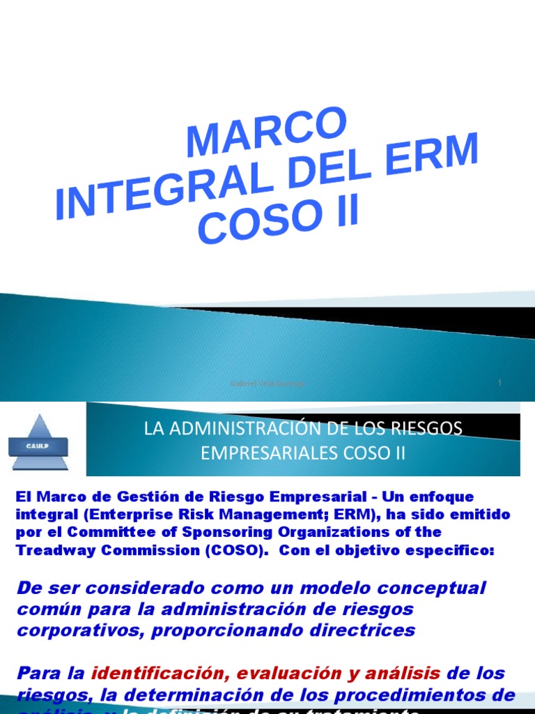 Coso Ii-Erm - Revisado | PDF | Riesgo | Business