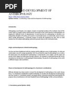 Introduction To Anthropology Notes | PDF | Anthropology | Ethnography