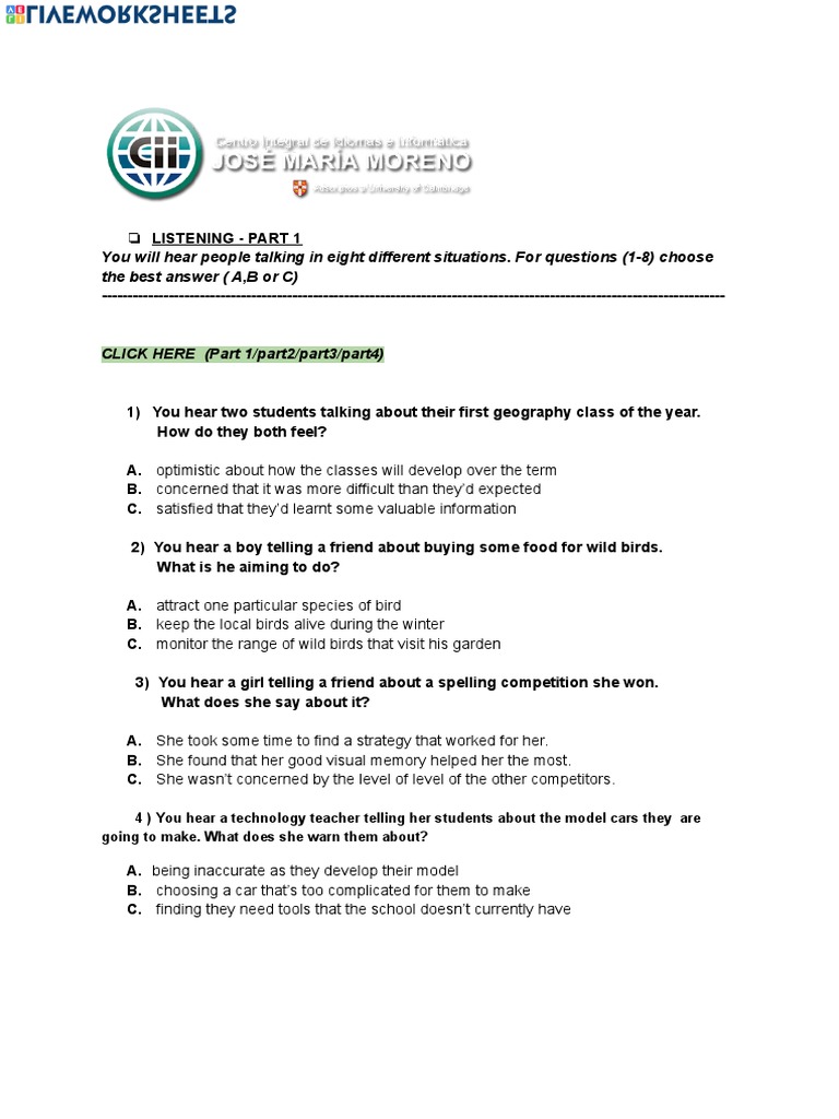 MOCK TEST 3 Cambridge | PDF | Schools | Teaching Method