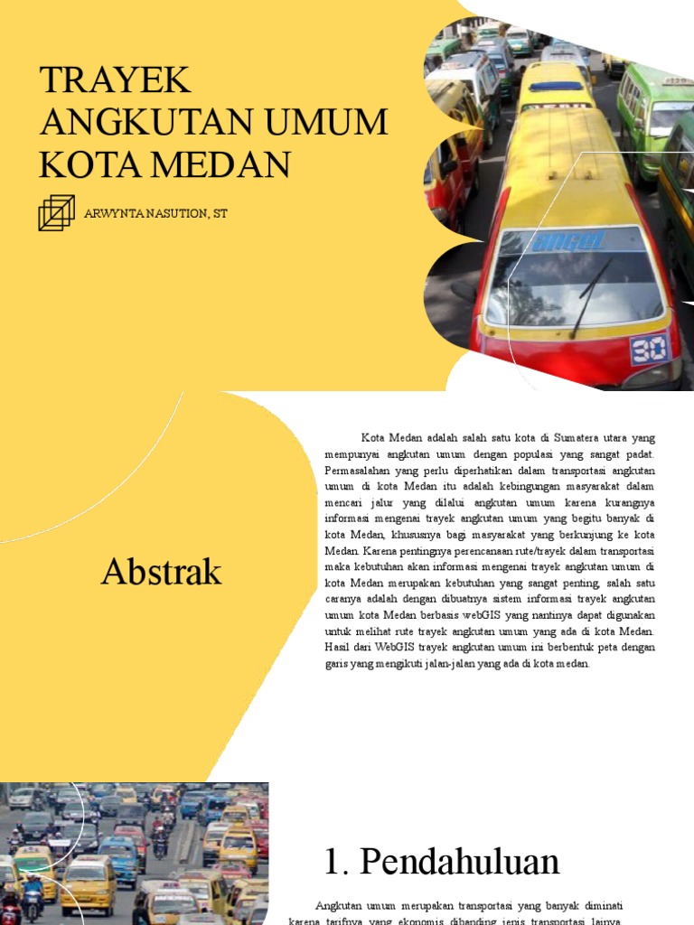 Trayek Angkutan Umum Kota Medan | PDF