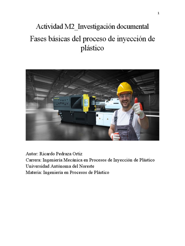 Proceso de Inyeccion de Plastico | PDF | Procesos industriales | Sector secundario de la economía