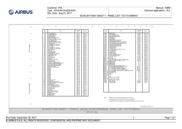 A320 VU List Complete | PDF | Product Introductions | Manufactured Goods
