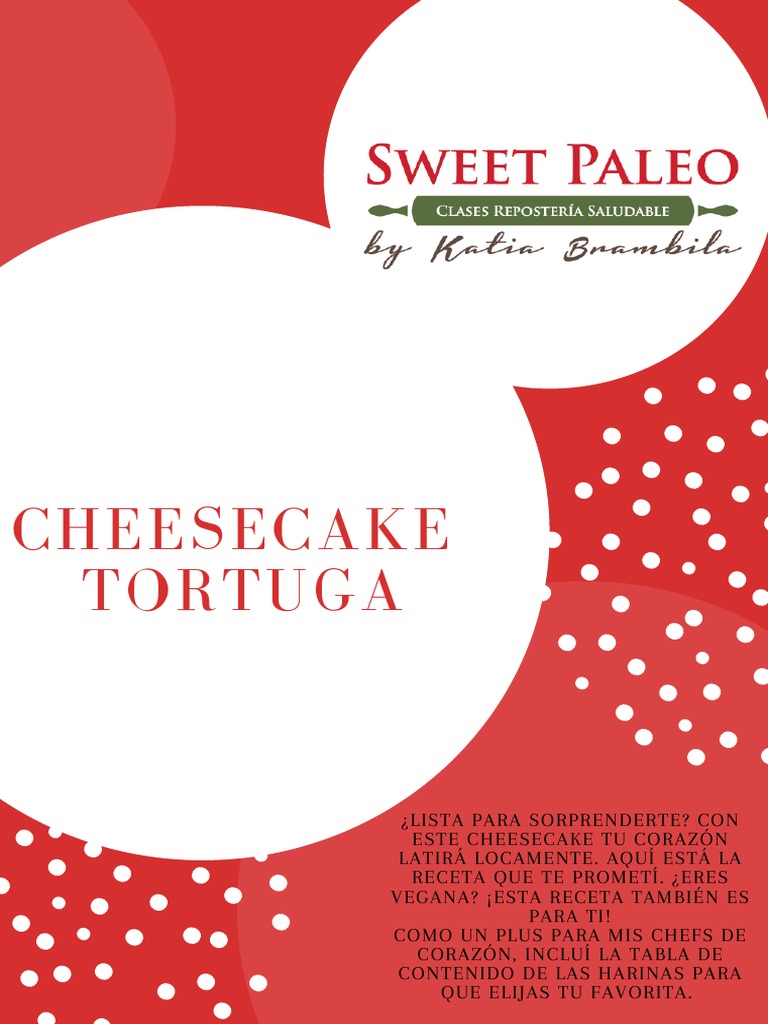 Cheesecake Tortuga | PDF | Tarta de queso | Postres