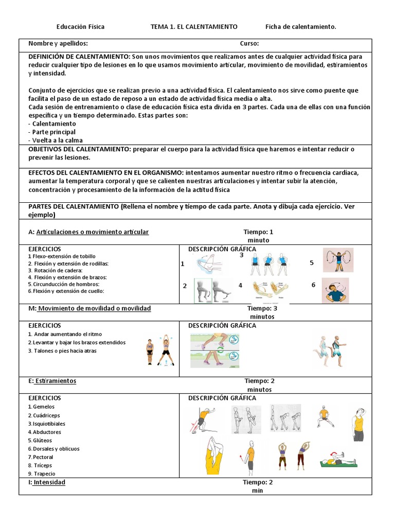 Calentamiento | PDF | Salud y bienestar | Ciencia y matemáticas