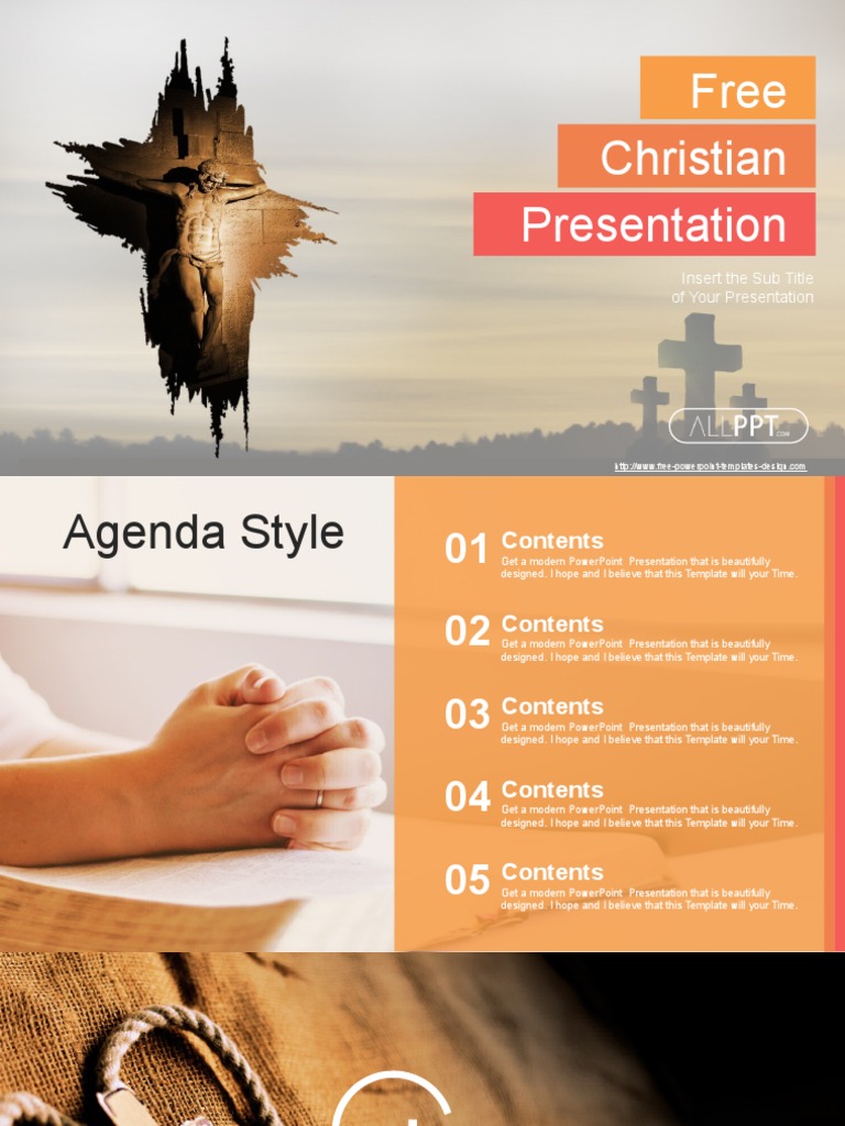 Crucifixion of Jesus Christ PowerPoint Templates | PDF