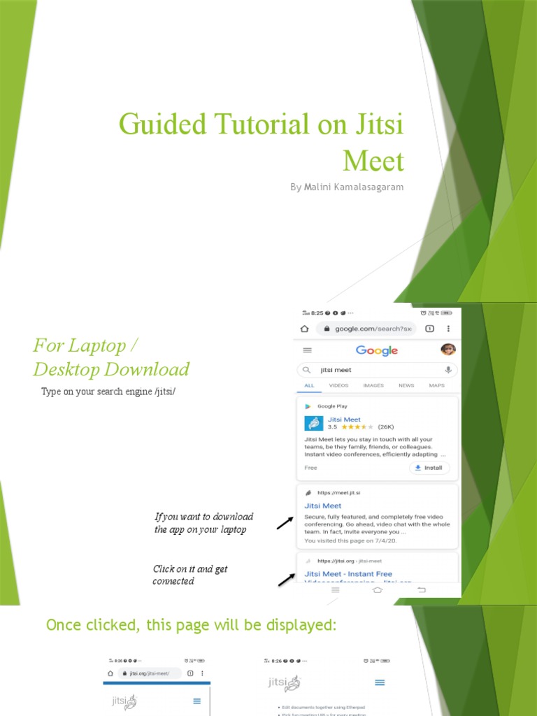 Guided Tutorial On Jitsi Meet | PDF