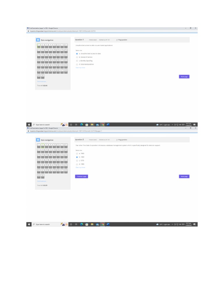 Database Final Exam | PDF
