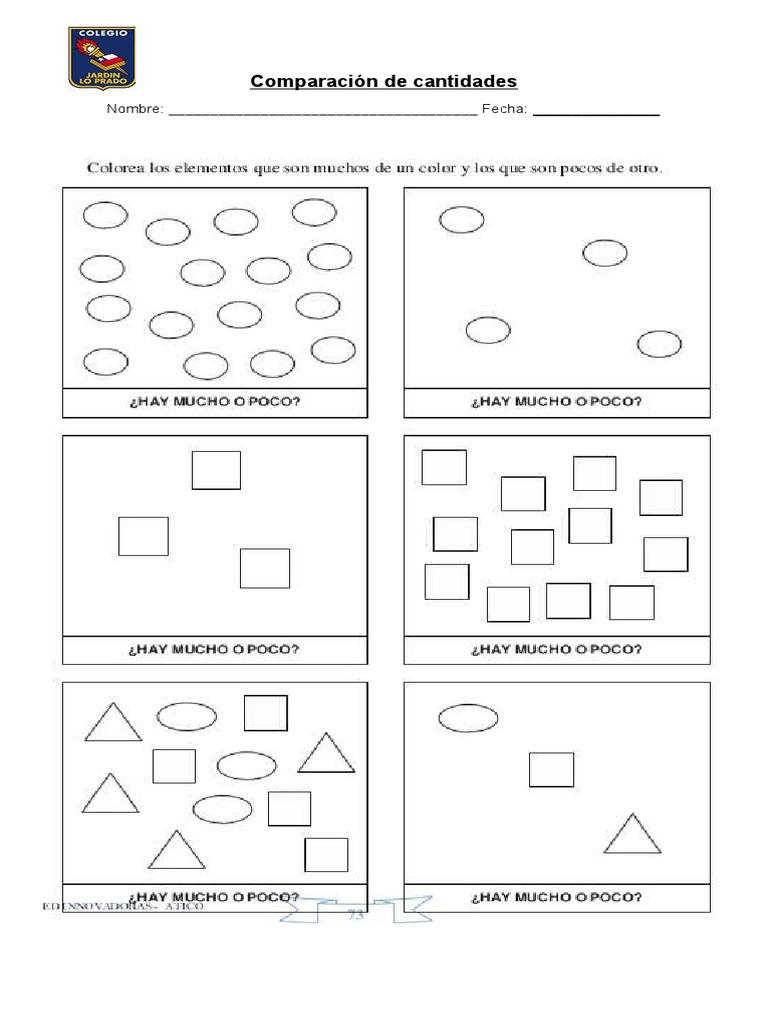Comparación de Cantidades | PDF