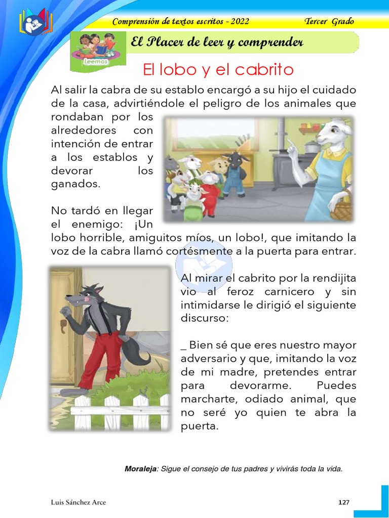 28 El Lobo Y El Cabrito Pdf Cabra