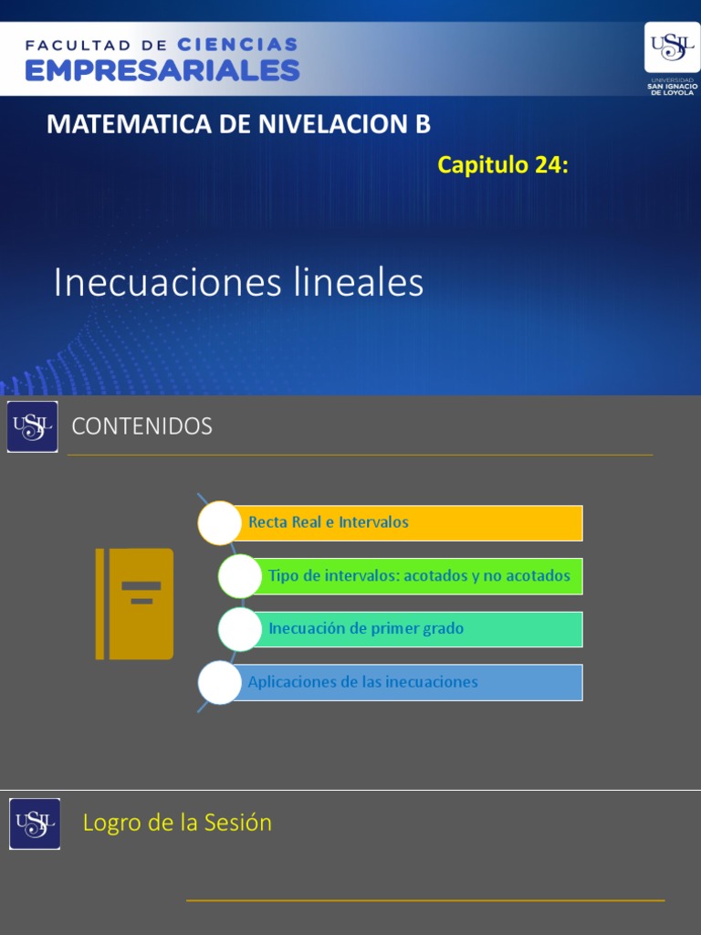Intervalos e Inecuaciones Lineales Ciclo 2022-2 | PDF | Intervalo (Matemáticas) | Desigualdad ...