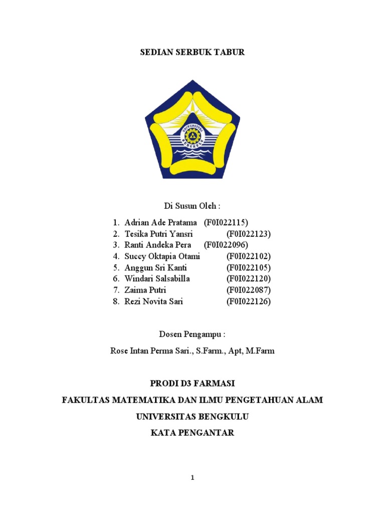 SEDIAN SERBUK Tabur - Fix | PDF