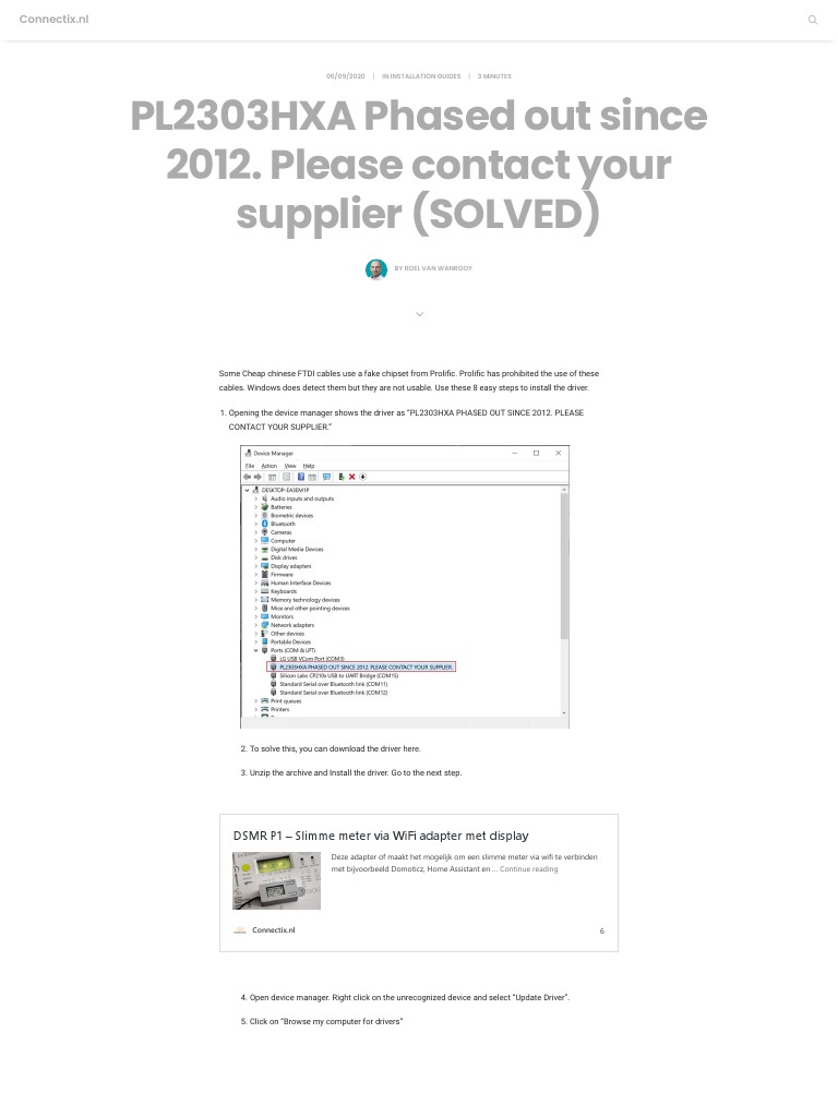PL2303HXA Phased Out Since 2012. Please Contact Your Supplier (SOLVED ...
