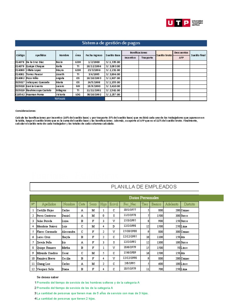 Semana 4 - Excel - Excel para La Tarea | PDF