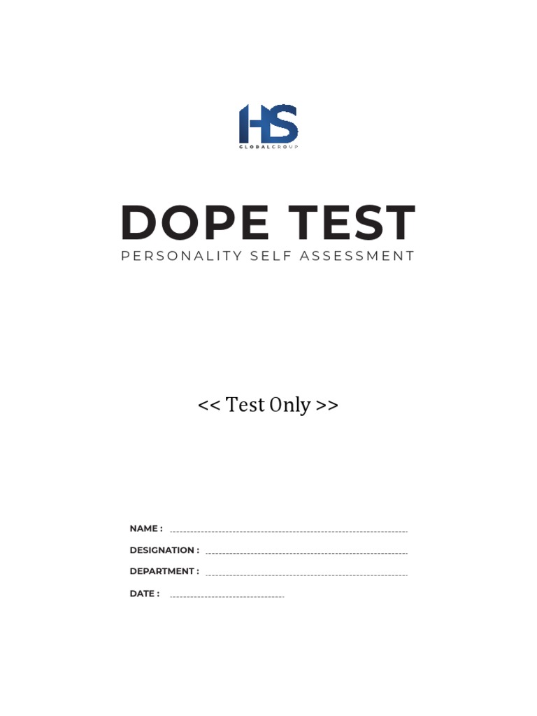 Ujian Keperibadian D.O.P.E. | PDF