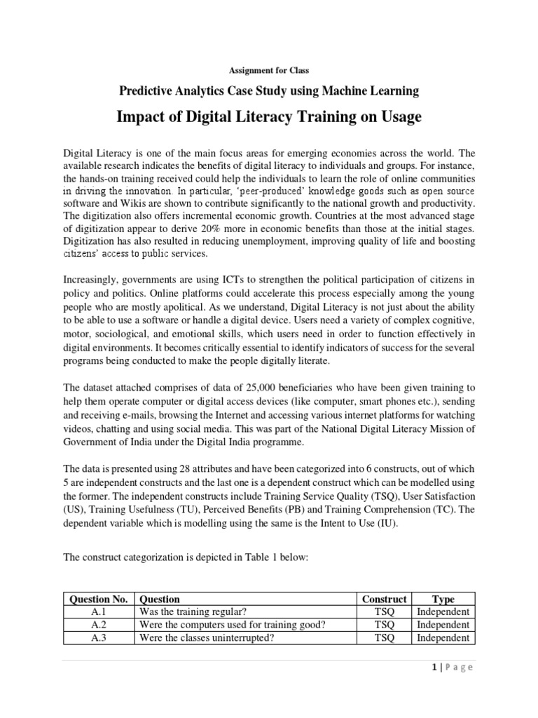 05) Assignment Digital Literacy | PDF | Communication | Computing