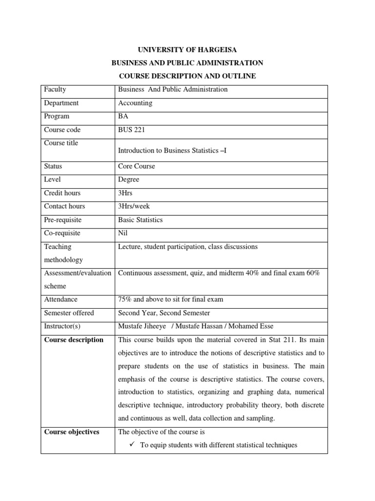 Intro to Business Statistics Course | PDF | Statistics | Mode (Statistics)
