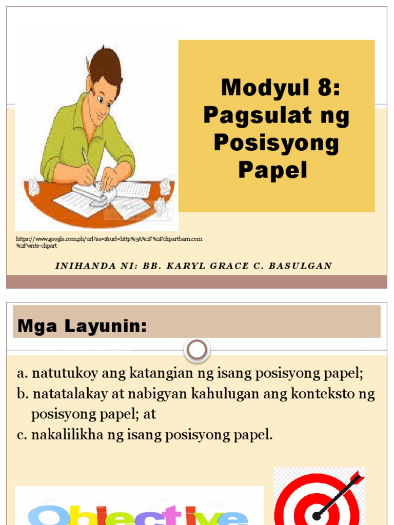 Pagsulat NG Posisyong Papel (Autosaved) | PDF