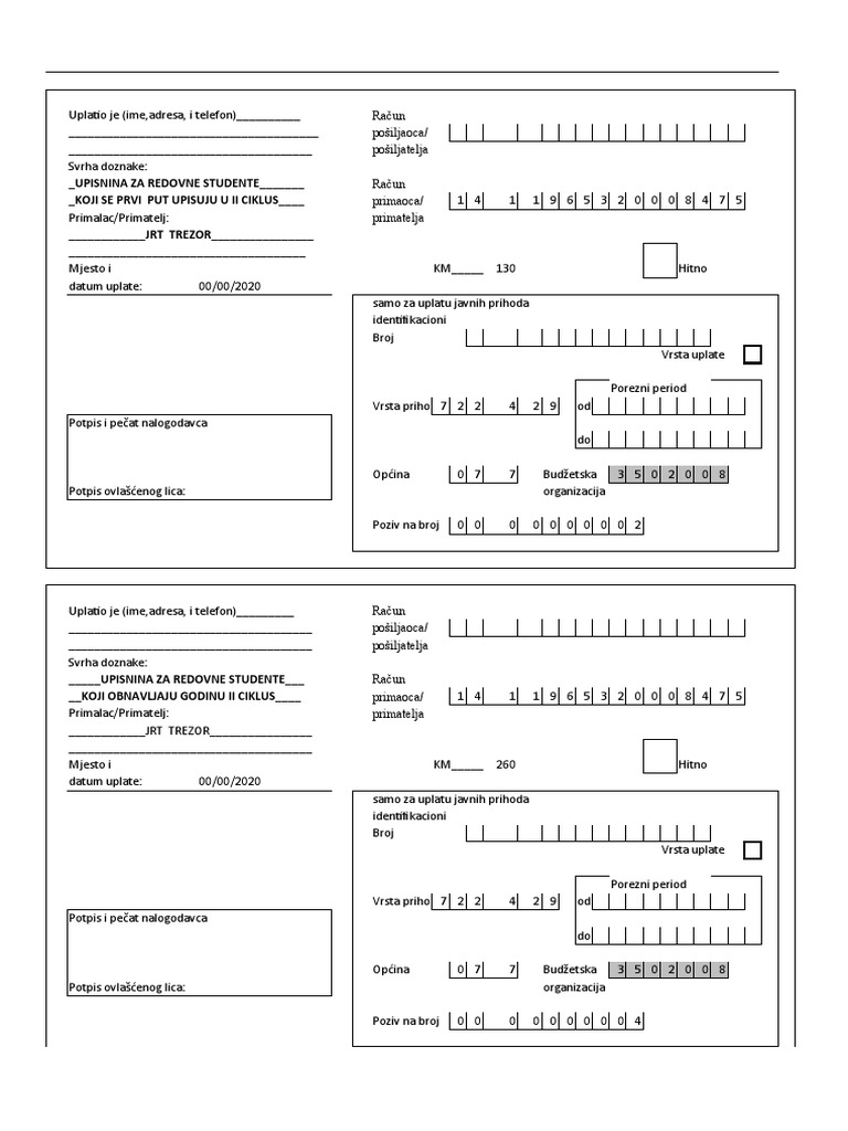 Uplatnice Nove 2022 23 | PDF