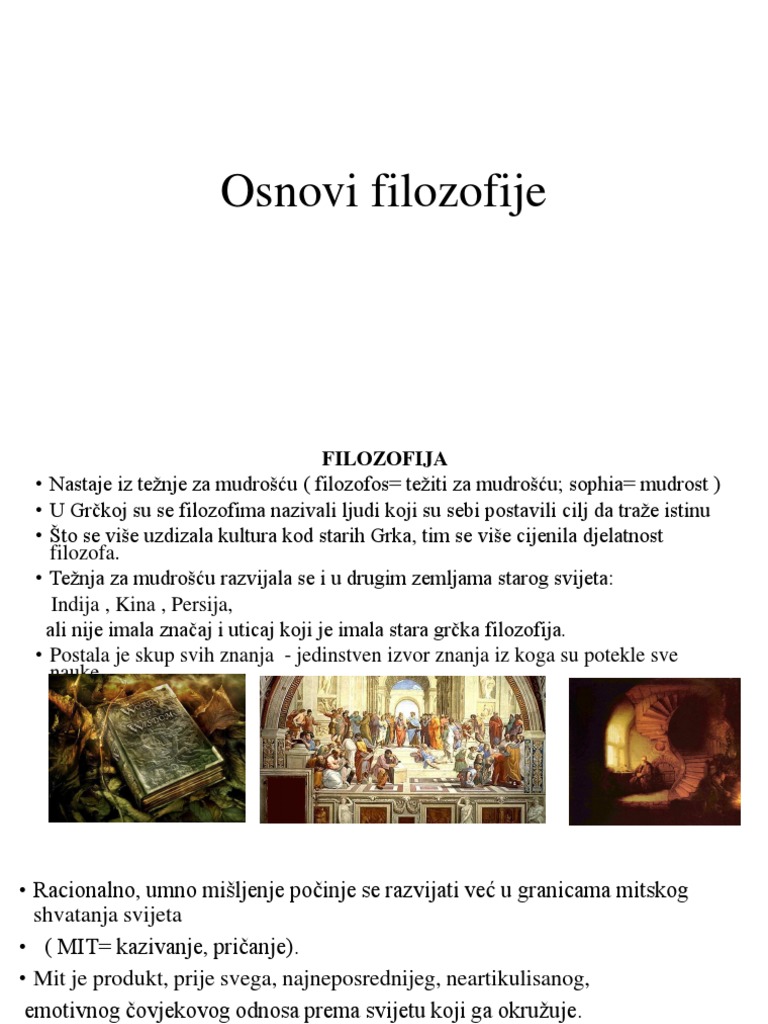 Prezentacija Filozofija | PDF