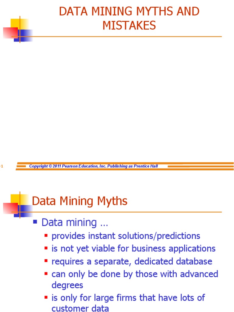 Data Mining Myths And Mistakes Pdf Data Mining Data