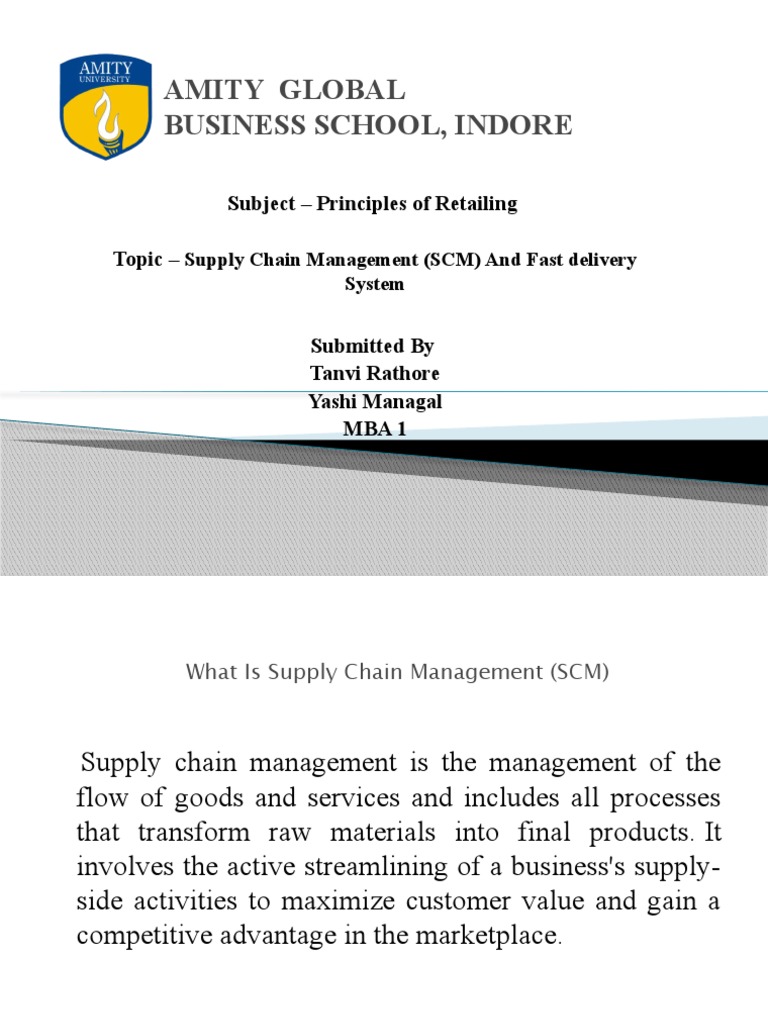 Principles of Retailing | PDF | Supply Chain Management | Supply Chain