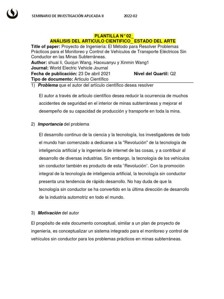 2 - Plantilla #02 - TB2 - Analisis de Articulos Cientificos - Estado Del Arte - 2022-02 Articulo ...