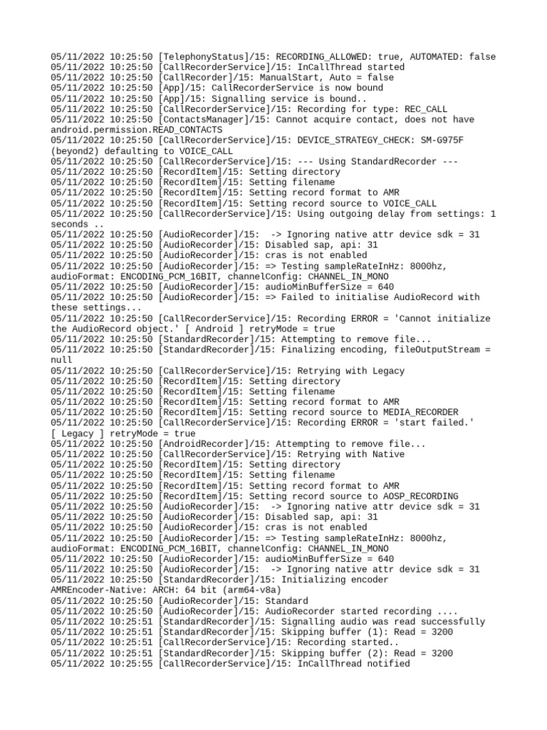 CallRecord Log | PDF | Filename | Computer File
