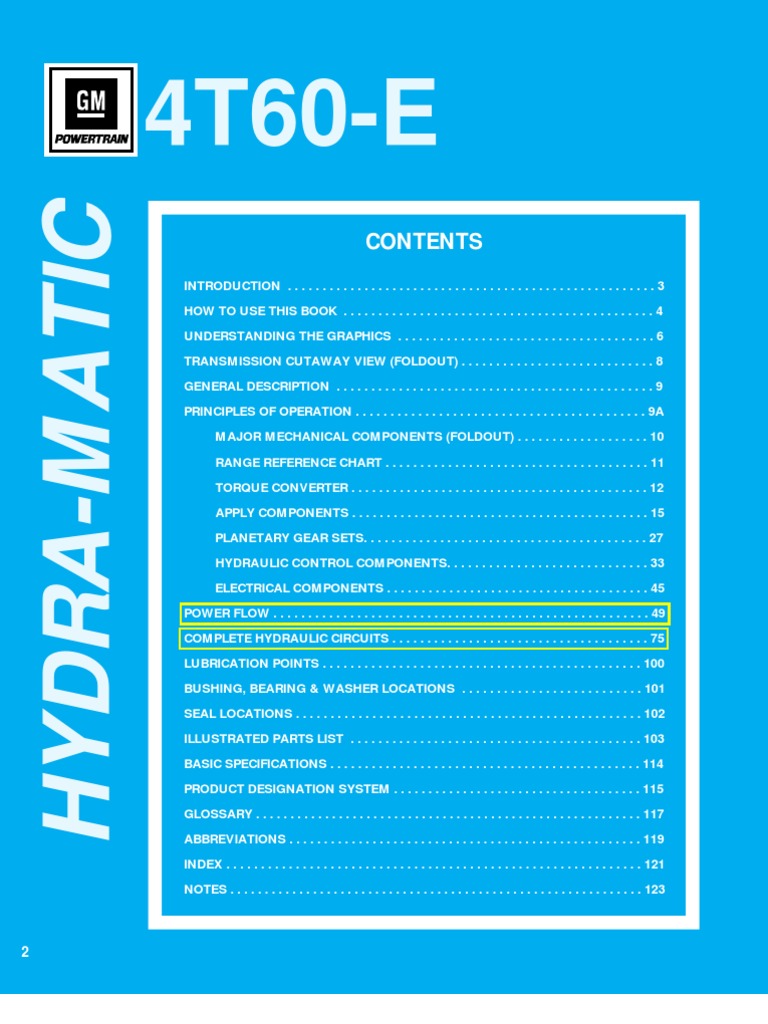 Transmision Aut Chevrolet 4T60E | PDF | Business | Computers