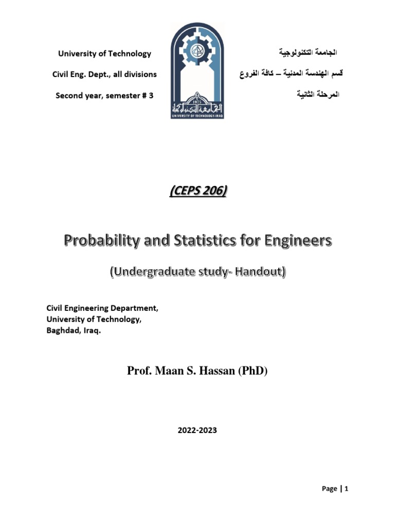 Statistics Lecture Course 2022-2023 | PDF | Regression Analysis | Linear Regression