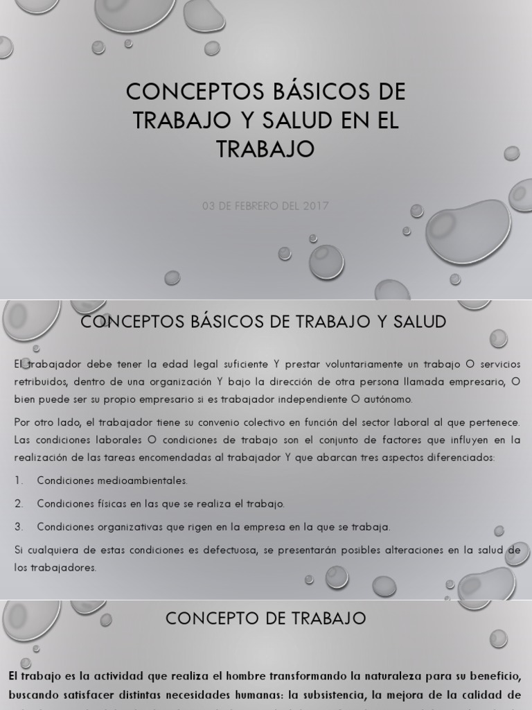 Tema 2 Conceptos Basicos de Salud y Seguridad | PDF | Seguridad y salud ocupacional | Ciencias ...