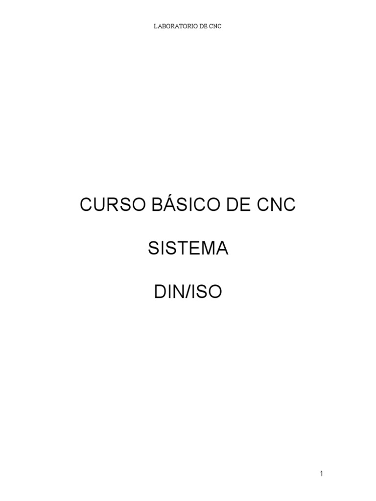 Curso de CNC TORNO | PDF | Control numerico | Programa de computadora