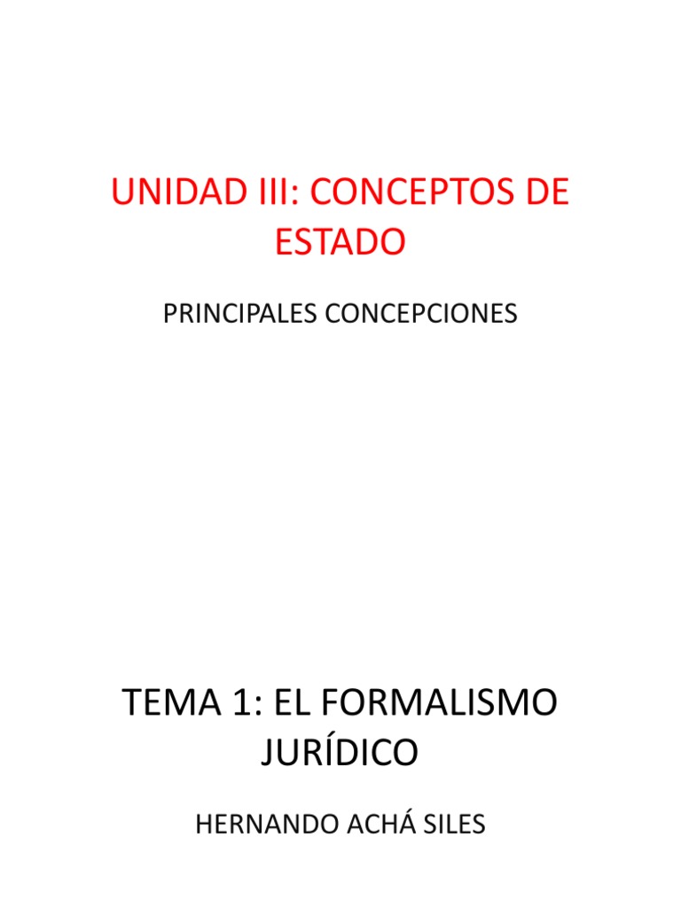 Diapositivas Conceptos de Estado | PDF | Estado (política) | Sistemas ...