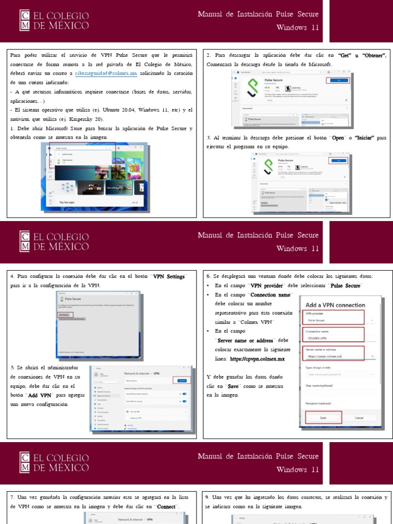 Manual Pulse Secure Windows 11 | PDF | Red privada virtual | Software ...