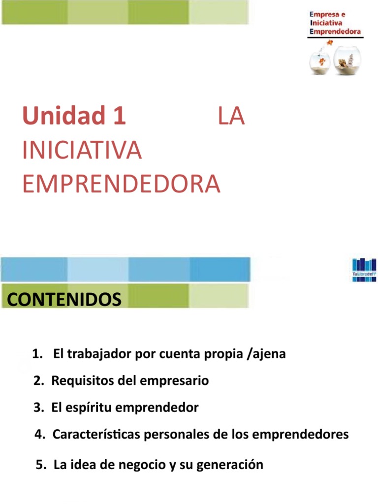 T1 Presentacion | PDF | Iniciativa empresarial | Business