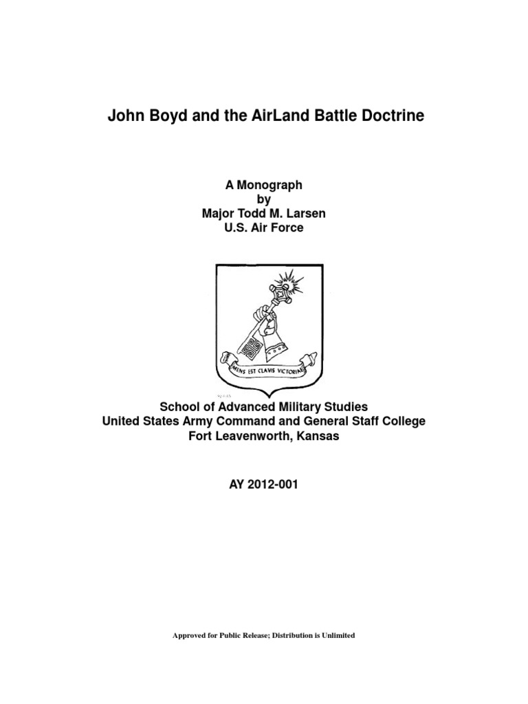 John Boyd and The AirLand Battle Doctrine | PDF | Mc Donnell Douglas F ...