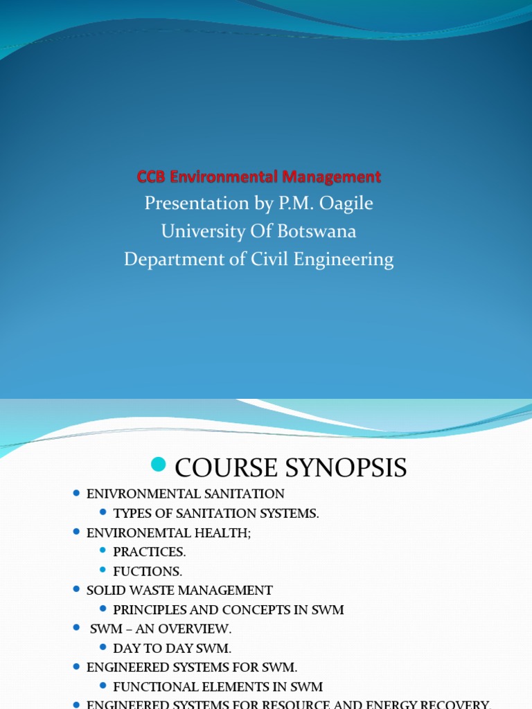 Functional Elements of Solid Waste Management | PDF | Municipal Solid ...