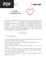 Contrato de Amor y Fidelidad para Parejas | PDF | Amor | Violencia