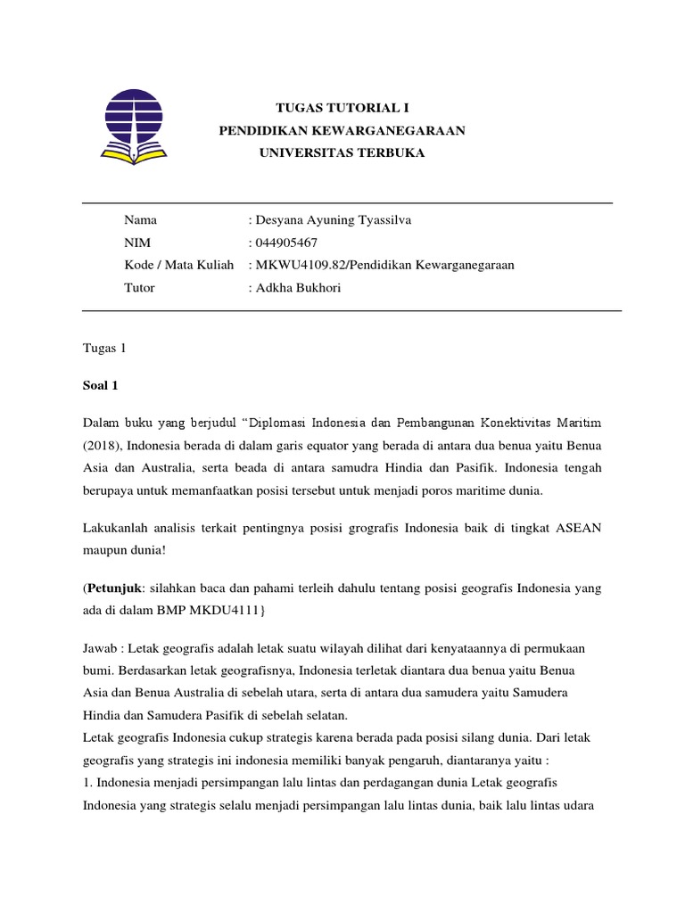 Tuton 1 Mkwu4109.82 | PDF