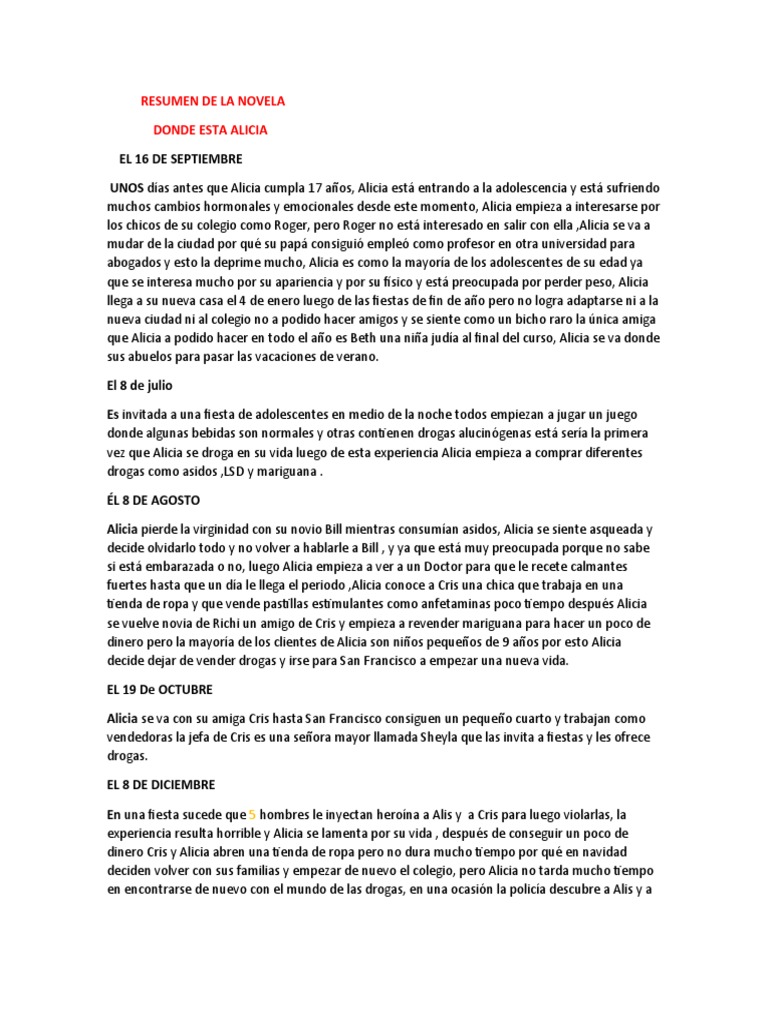 Preguntale A Alicia | PDF