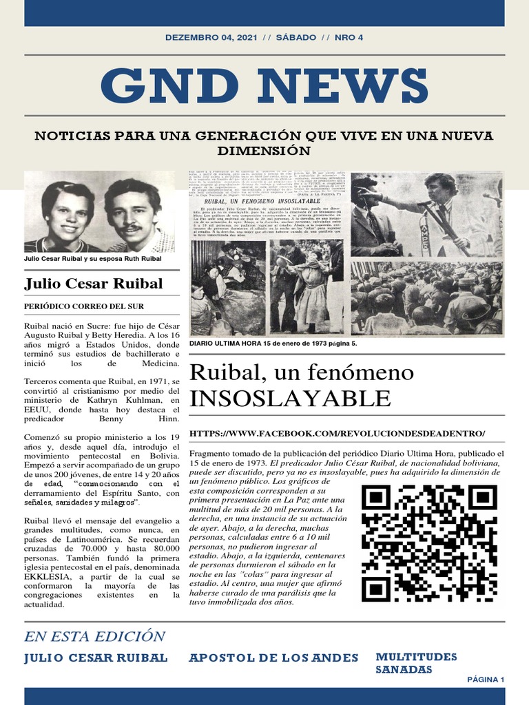 Jornal 4 | PDF | Pentecostalismo | Bolivia