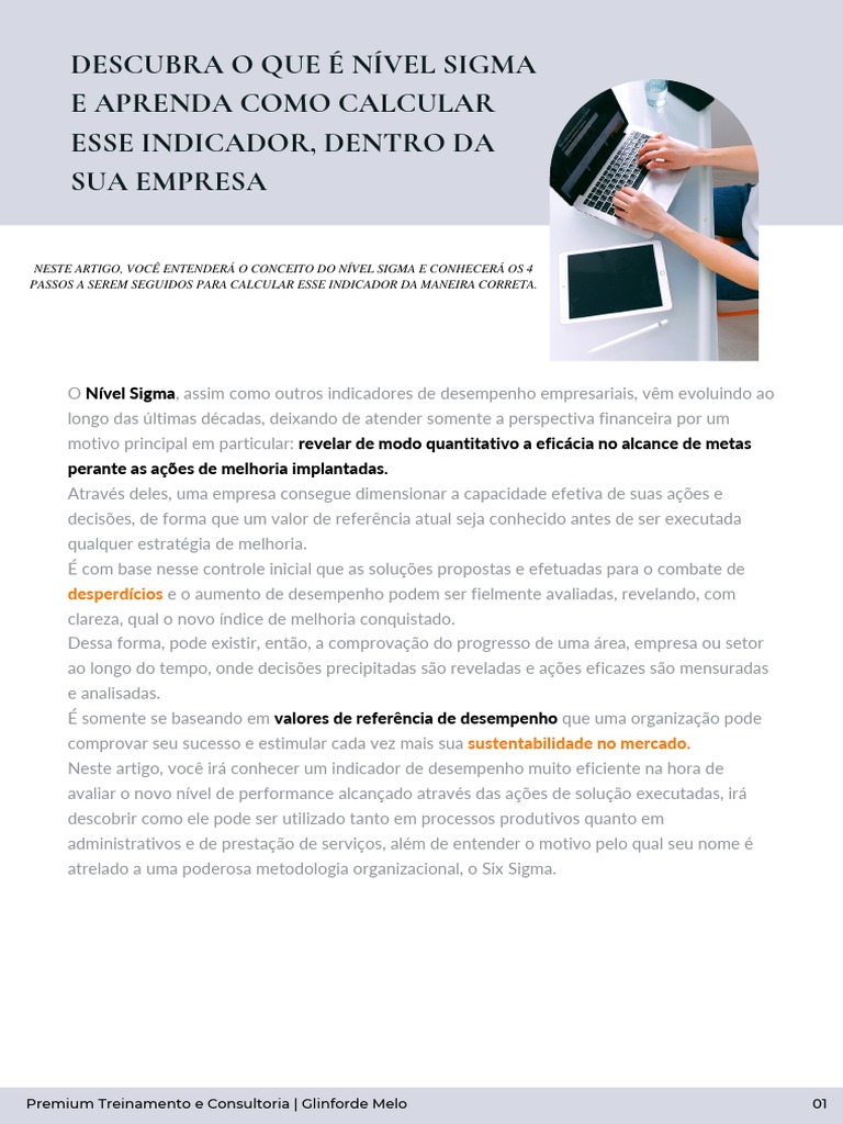 Descubra o Que É Nível Sigma e Aprenda Como Calcular Esse Indicador ...