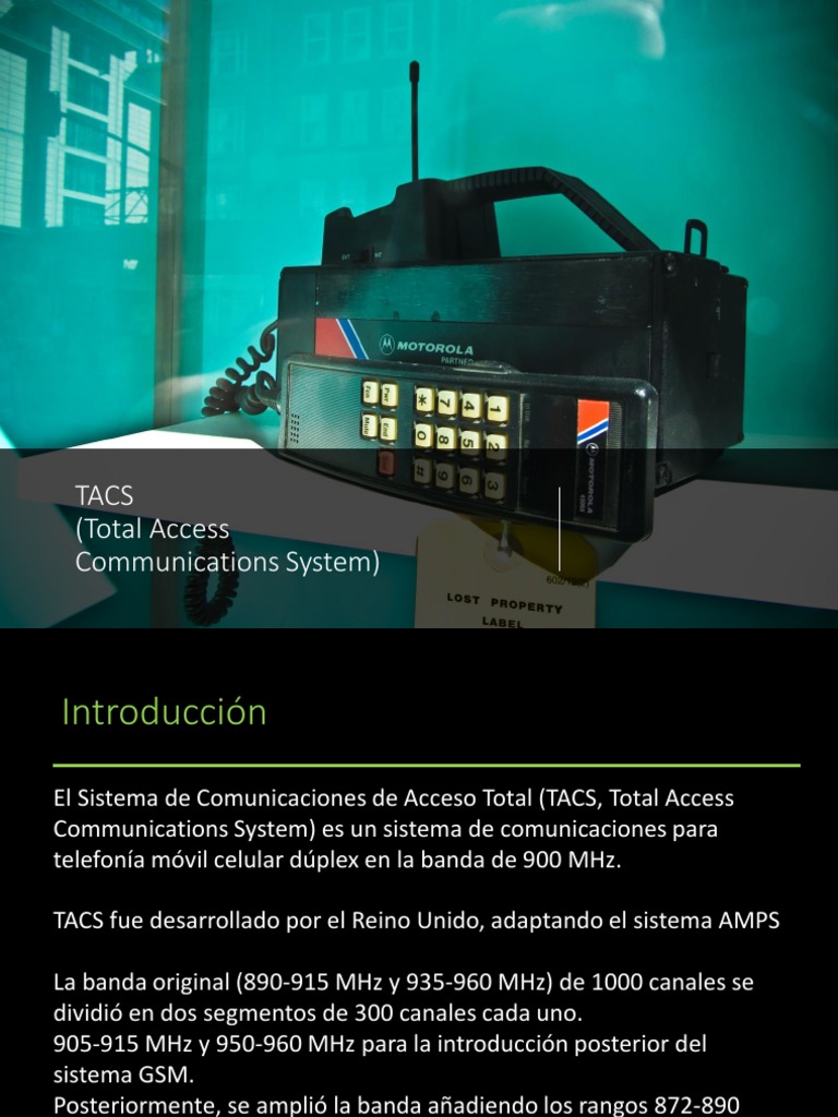 Sistema de Comunicaciones de Acceso Total (TACS): Arquitectura y ...